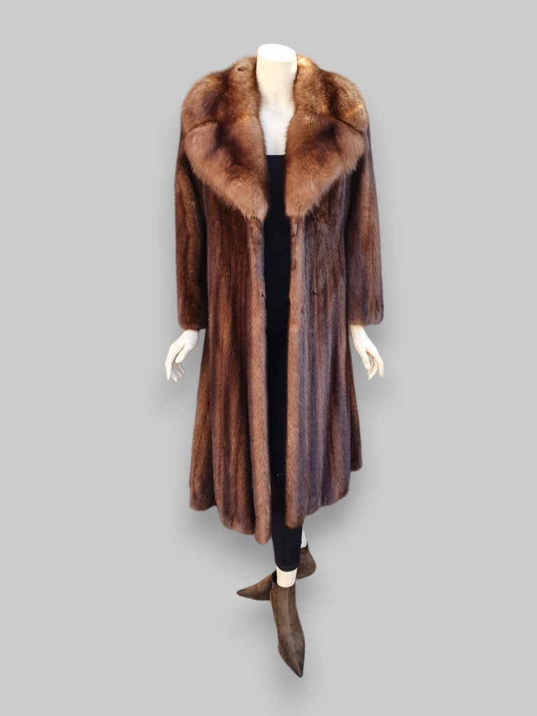 Vintage Lunaraine Mink w/ Sable Collar Coat -Medium – The Real Fur Deal