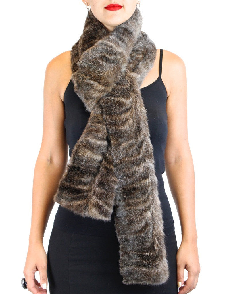 BARGUZIN RUSSIAN SABLE FUR EXTRA LONG RAW EDGE SCARF – The Real Fur Deal