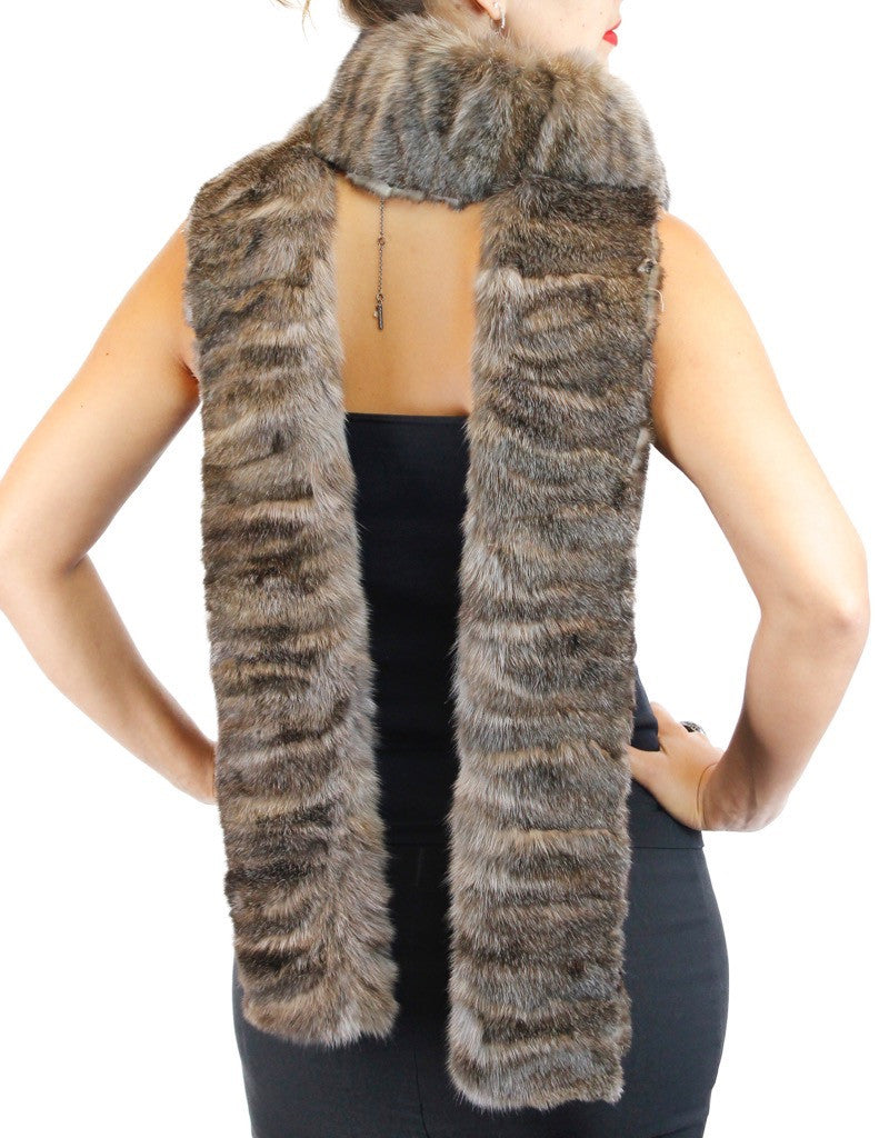 BARGUZIN RUSSIAN SABLE FUR EXTRA LONG RAW EDGE SCARF – The Real Fur Deal