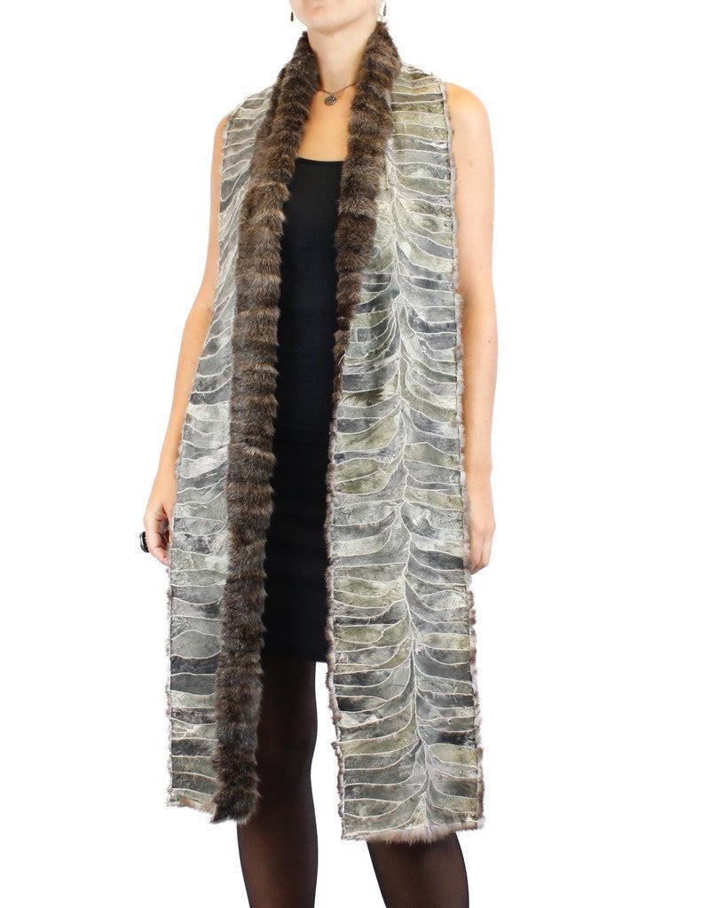 BARGUZIN RUSSIAN SABLE FUR EXTRA LONG RAW EDGE SCARF – The Real Fur Deal